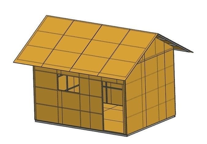 shack hut shed 3D model | CGTrader