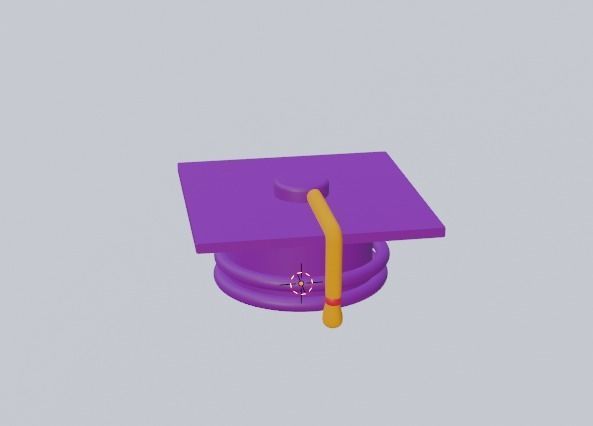 3D model Graduation Cap VR / AR / low-poly | CGTrader