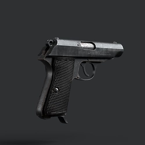 3D model Turkish Pistol Kirikkale - Rigged - Animated - Gameready VR ...