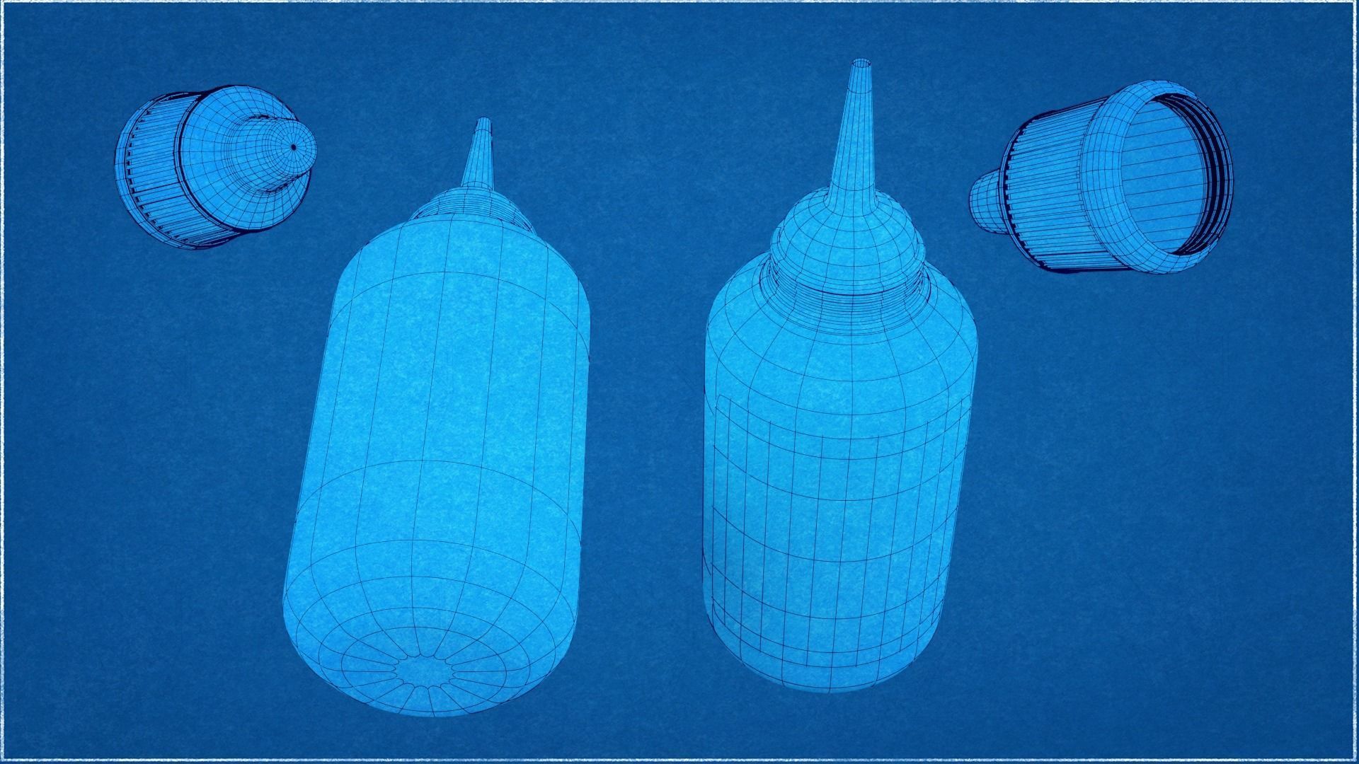 Game Paint Bottle Colors 3D model | CGTrader