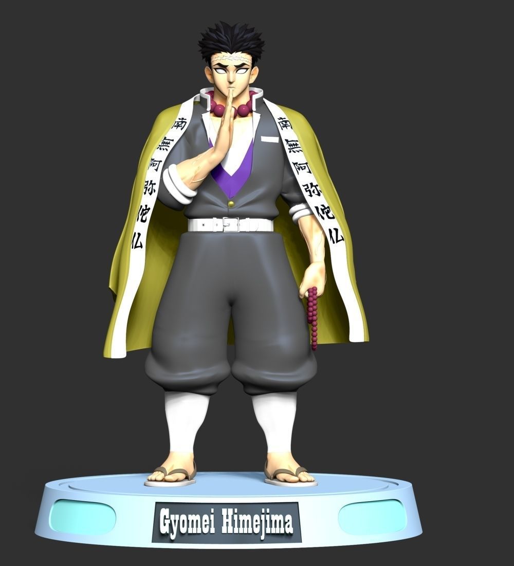 Gyomei Himejima - Demon Slayer 3D model 3D printable | CGTrader