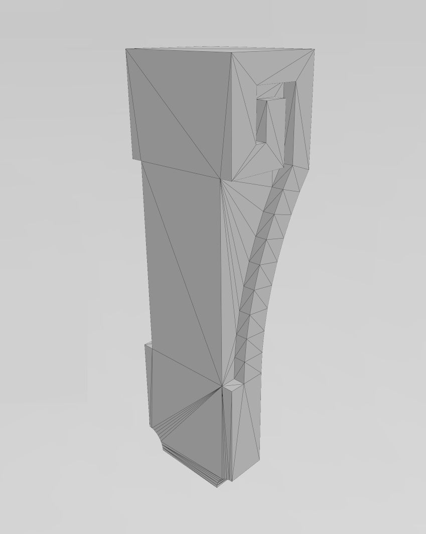 Greek key sides antique corbel bracket 3D model 3D printable | CGTrader