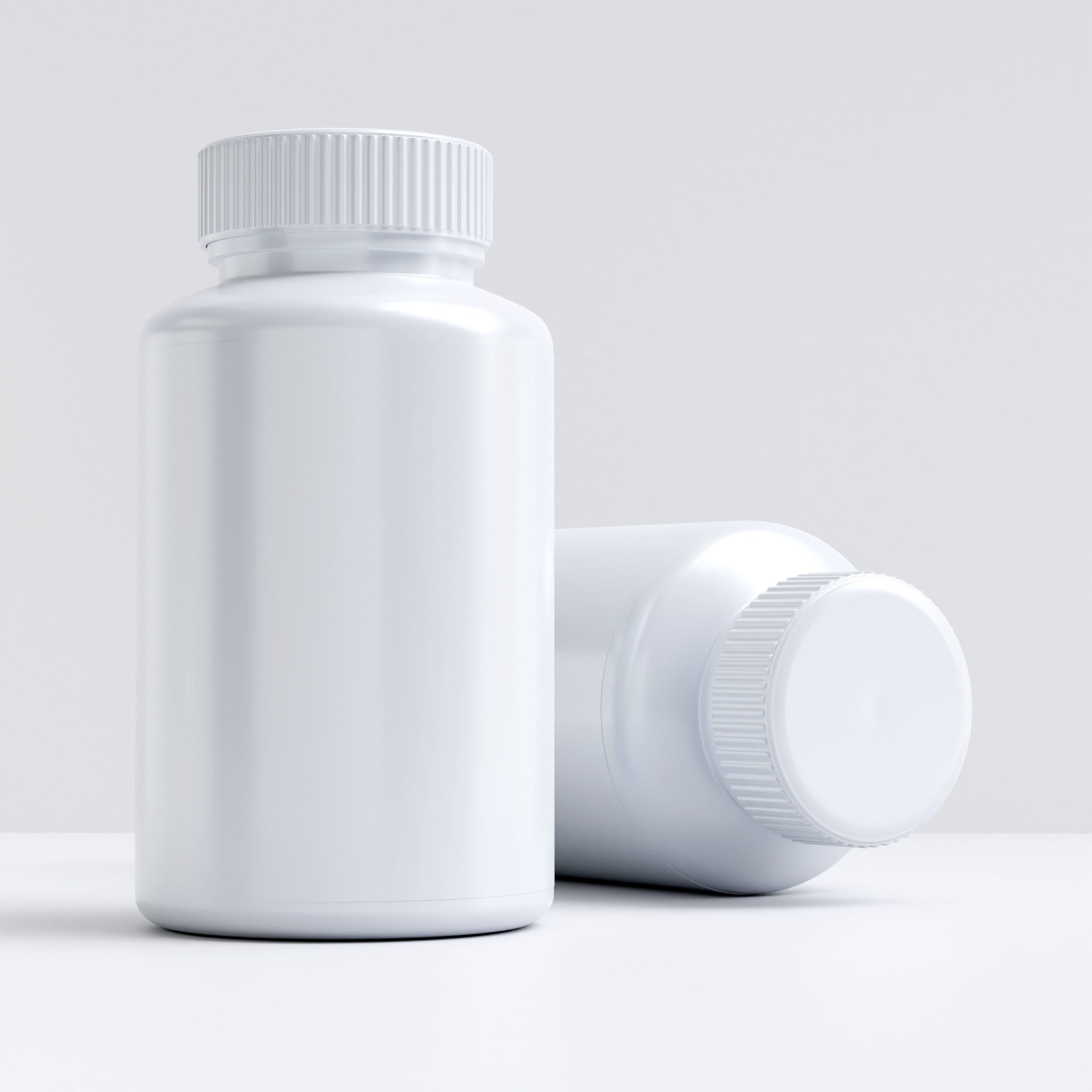 Dietary Supplement Bottle Packaging with Label Design 3D model | CGTrader