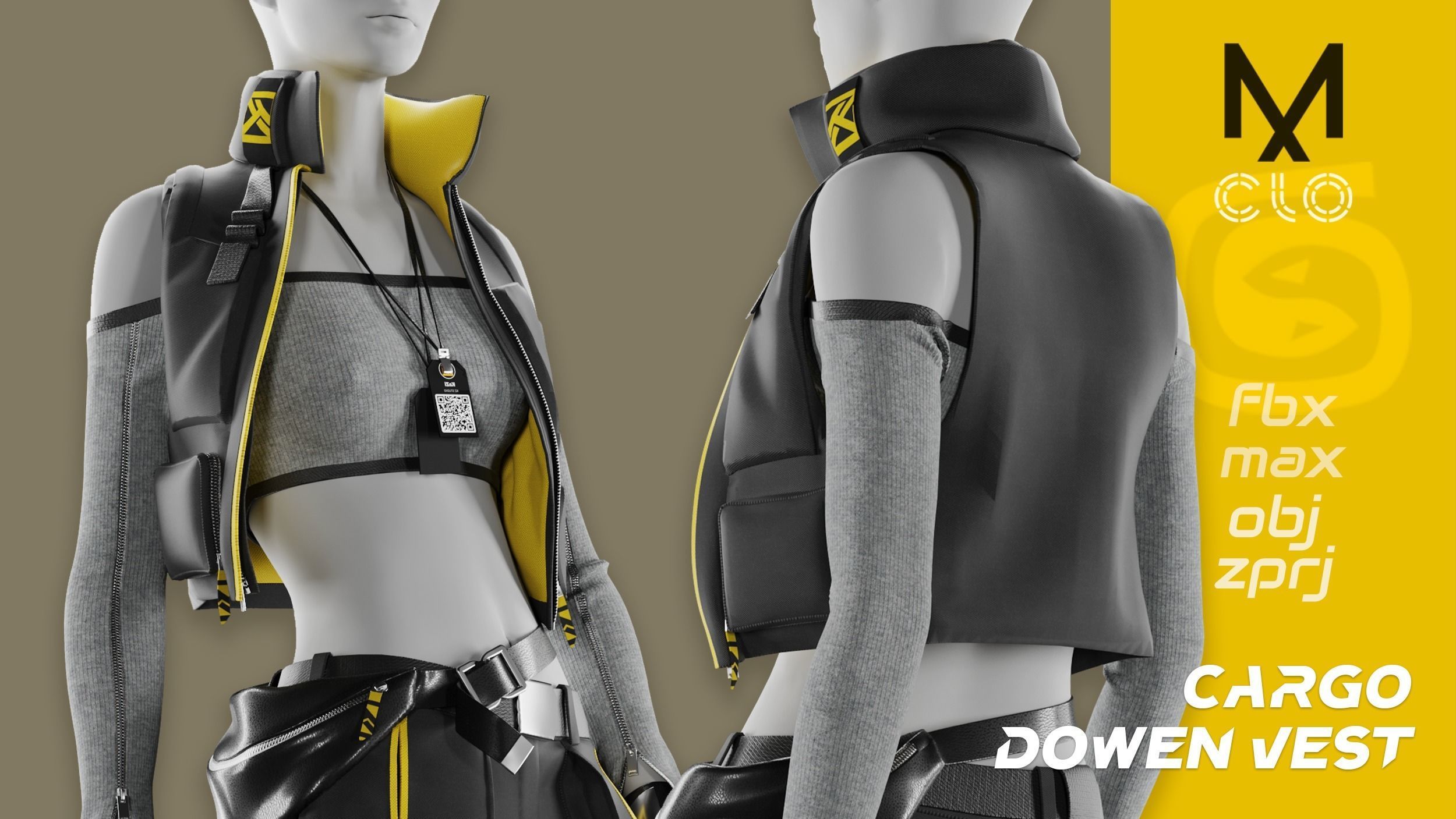 Women Street Wear Gang Style 3D model | CGTrader