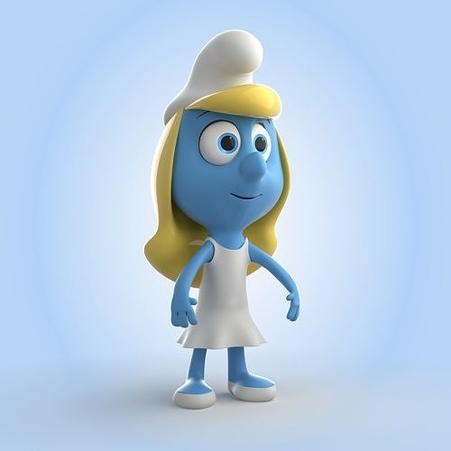 Smurfette 3D model | CGTrader