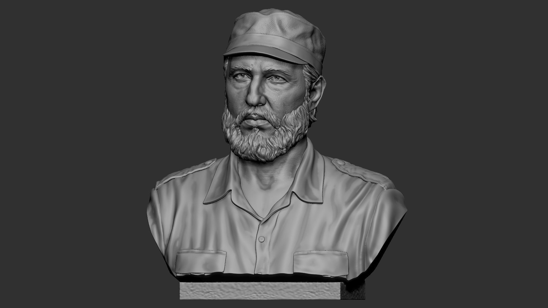 Fidel Castro 3D model 3D printable | CGTrader