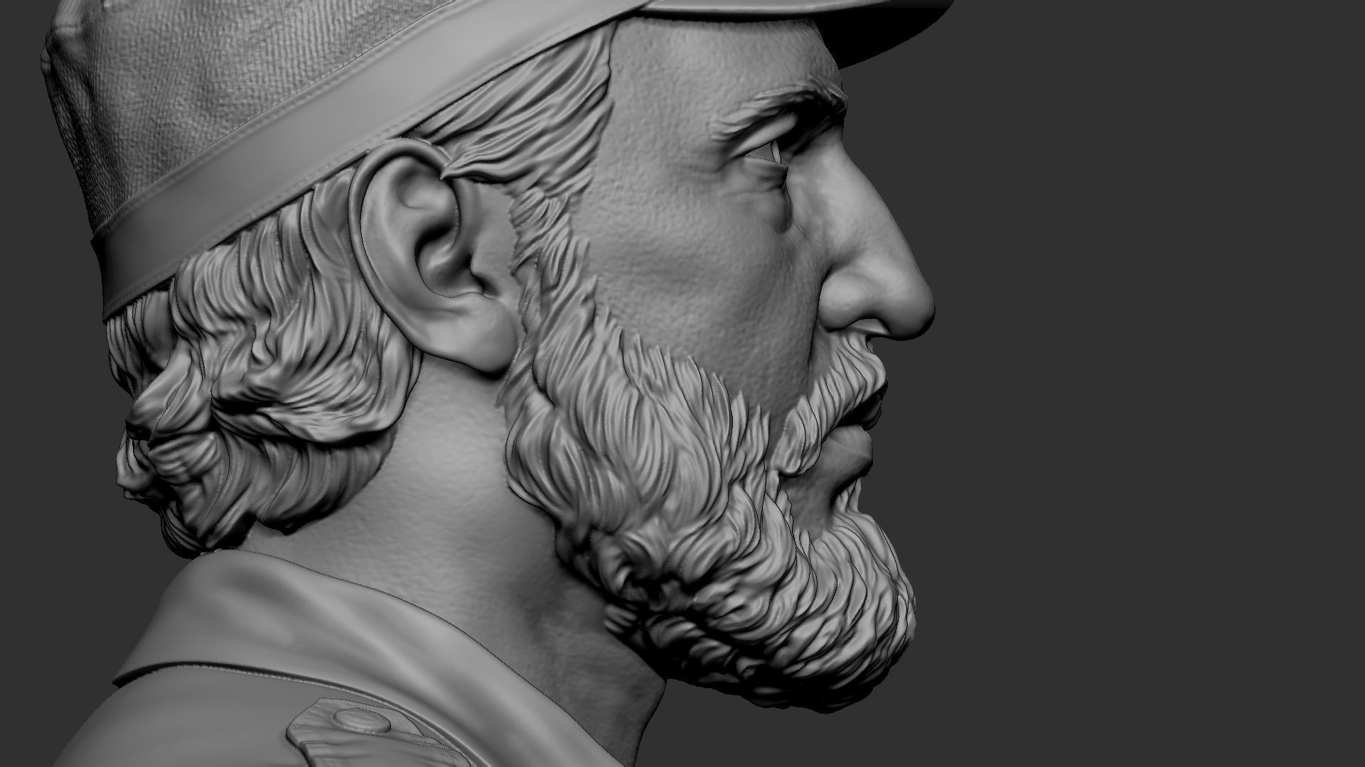 Fidel Castro 3D model 3D printable | CGTrader
