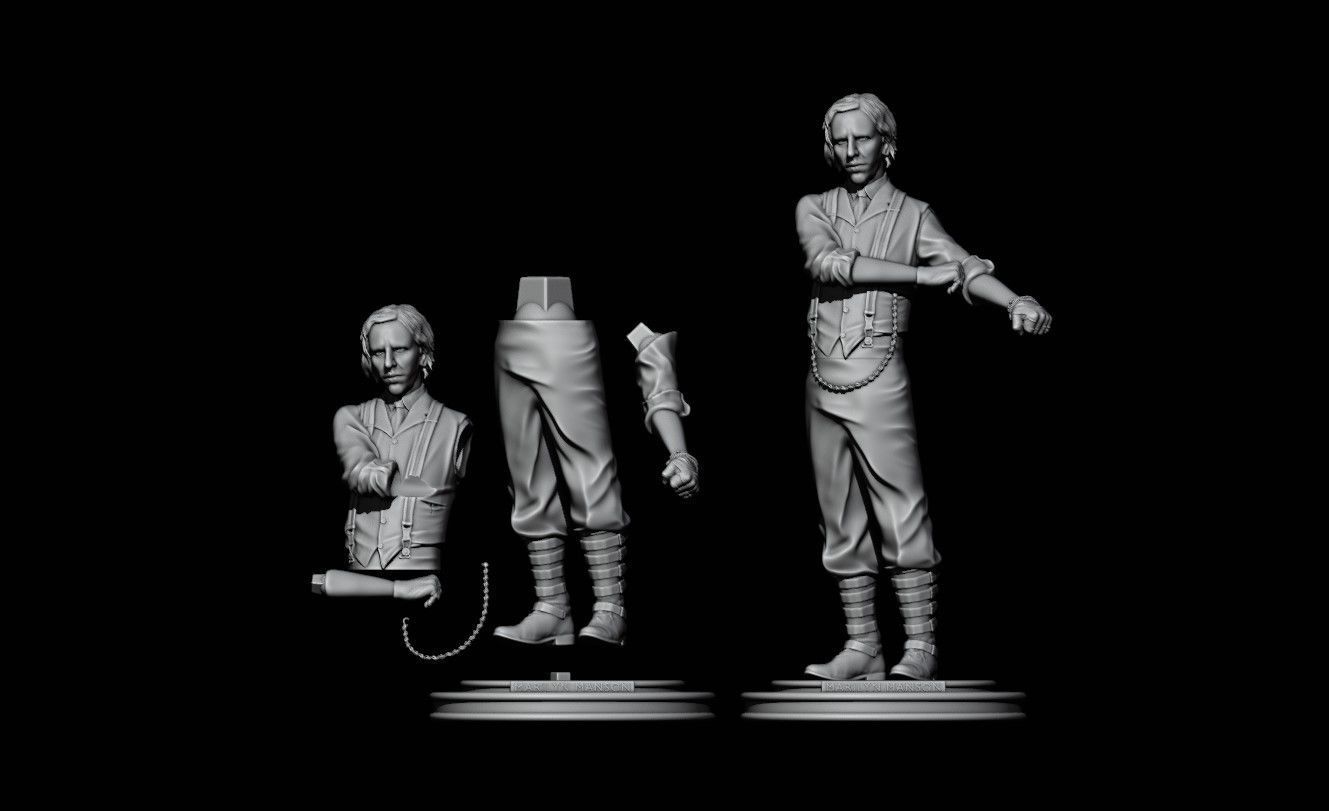 marilyn manson 3D printing 3D model 3D printable | CGTrader