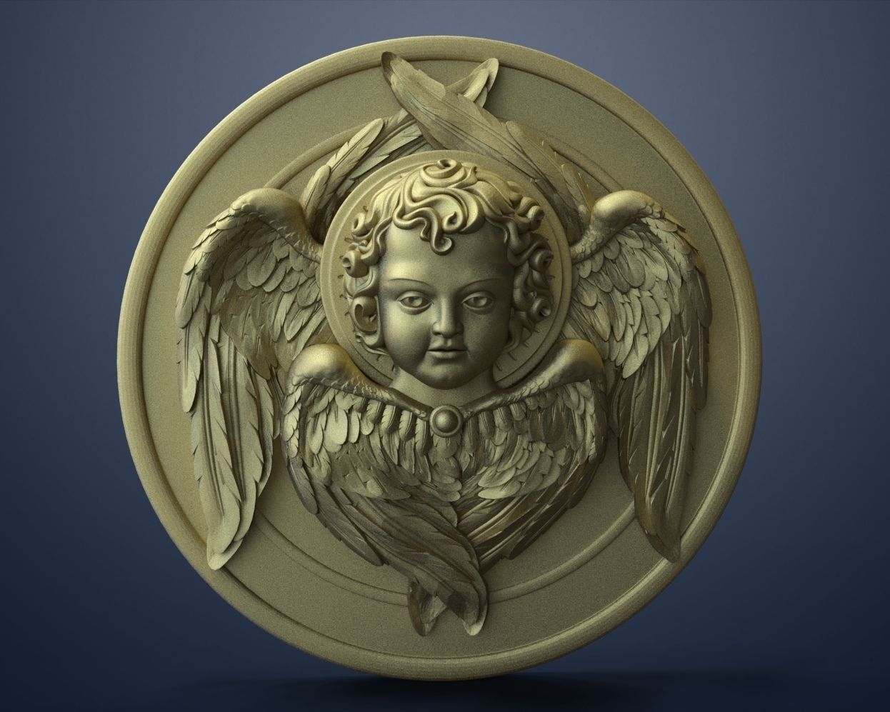 3D model STL Panel angel 3D model | CGTrader