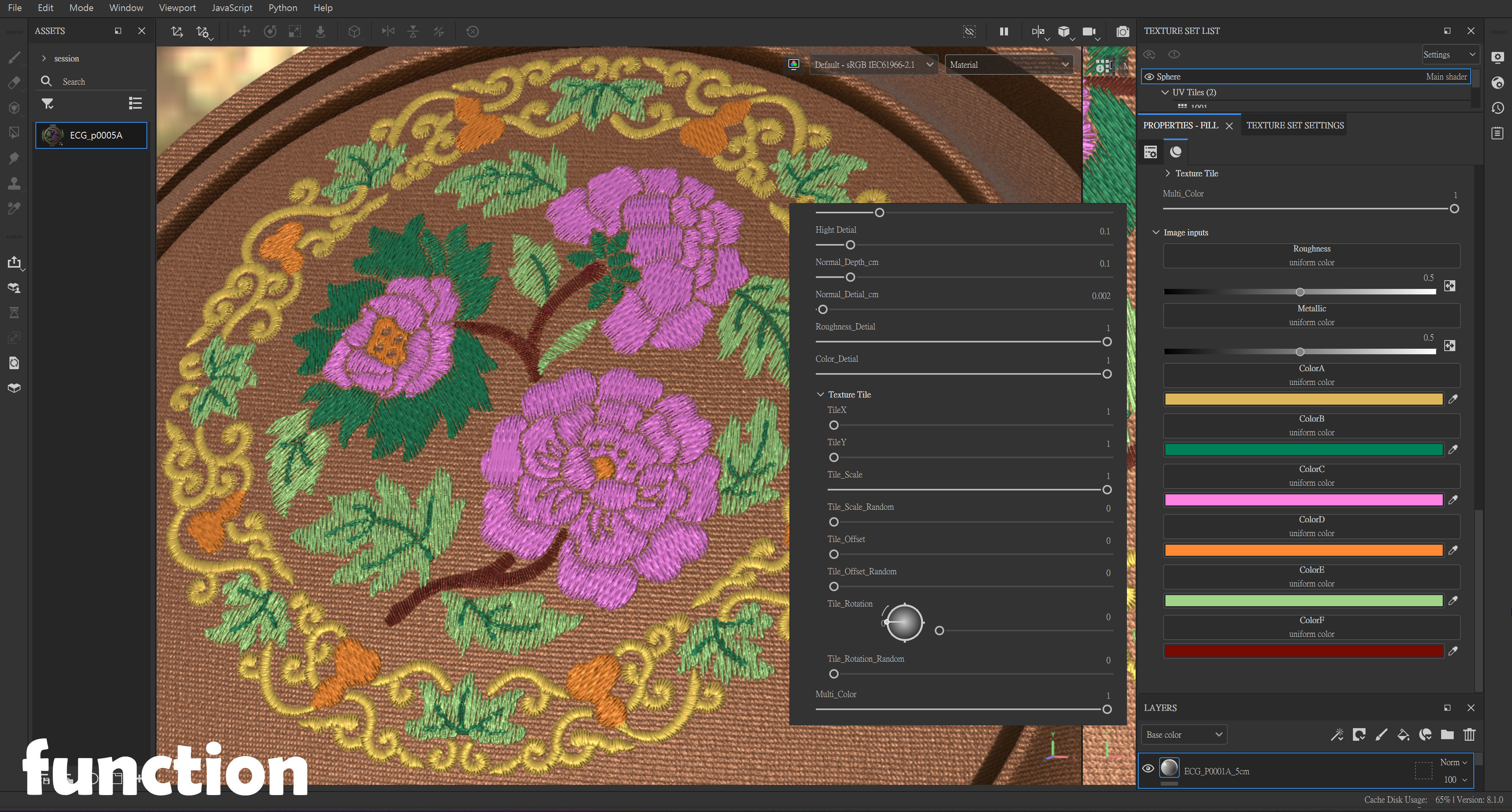 EmbroideryCG Pattern p0005A Texture | CGTrader