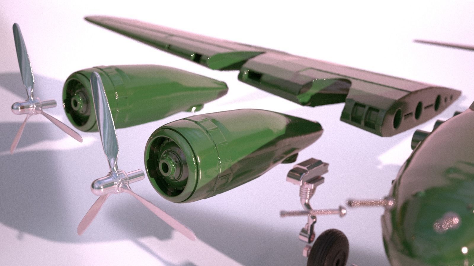 Boeing B17 for 3Dprint 3D model 3D printable | CGTrader