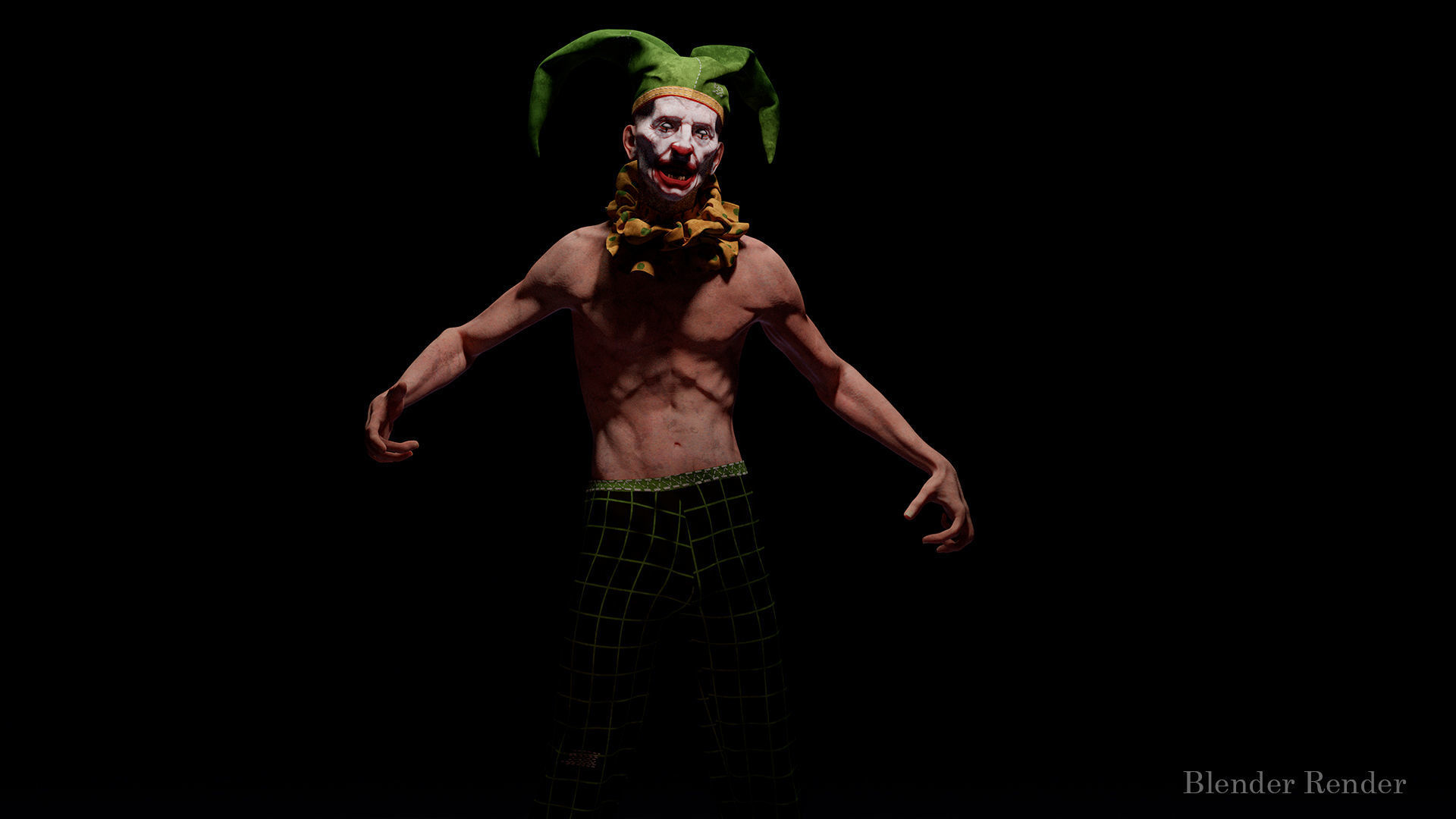 3D model Scary Clown for horror games VR / AR / low-poly | CGTrader