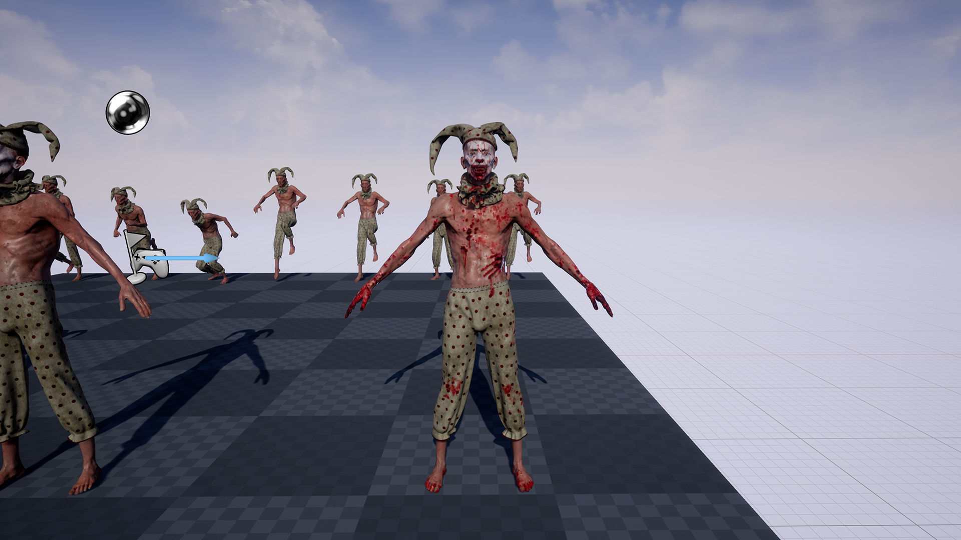 3D model Scary Clown for horror games VR / AR / low-poly | CGTrader