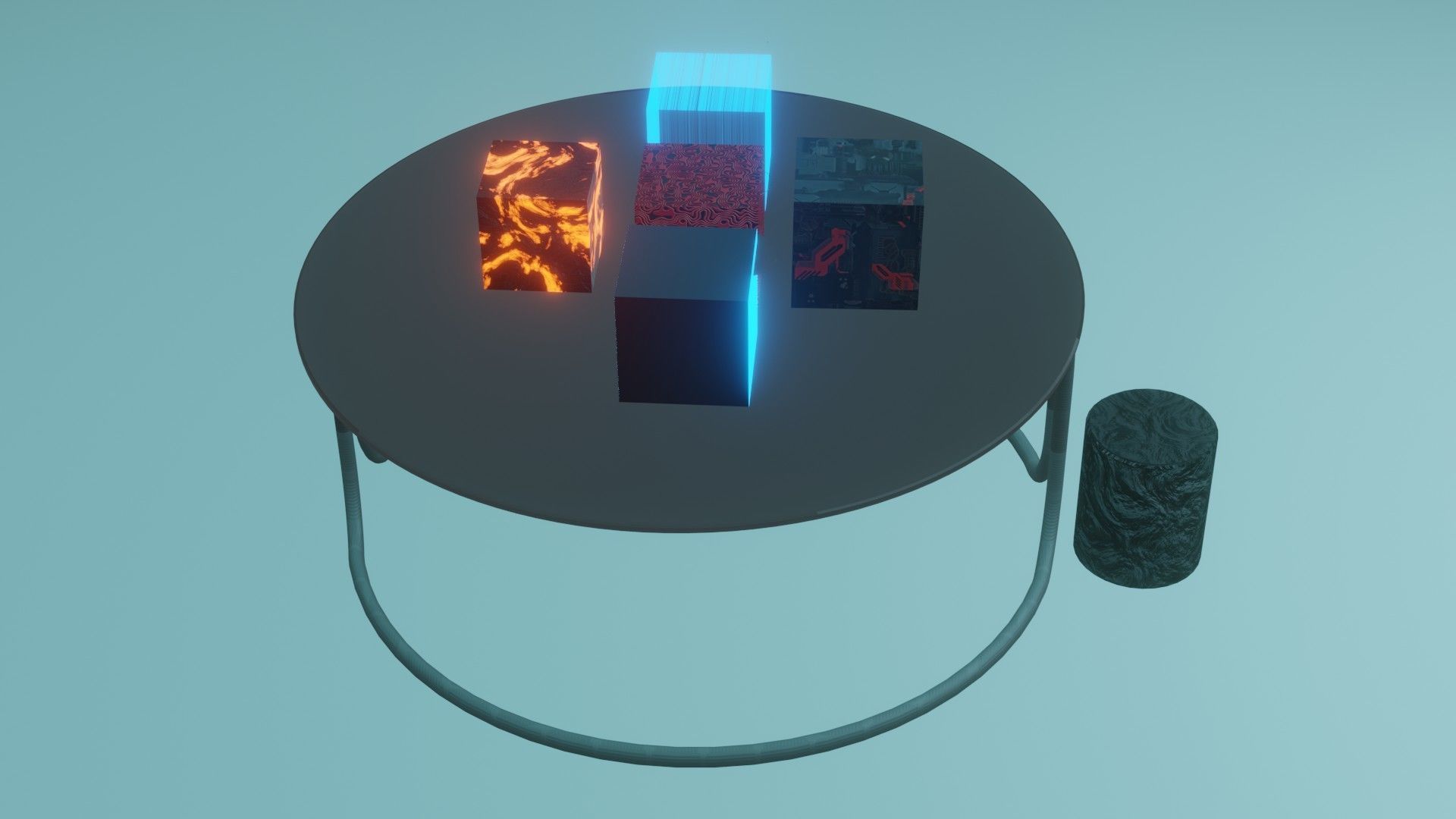 Cube animation 3d model free VR / AR / low-poly Texture animated | CGTrader