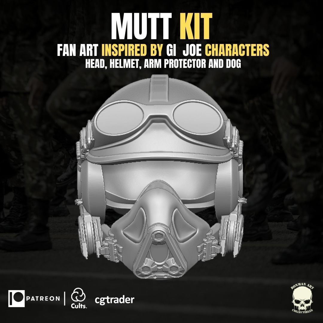 Mutt Kit fan art for action figures 3D model 3D printable | CGTrader