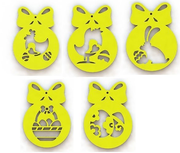 Easter decorations pack 3D model 3D printable | CGTrader