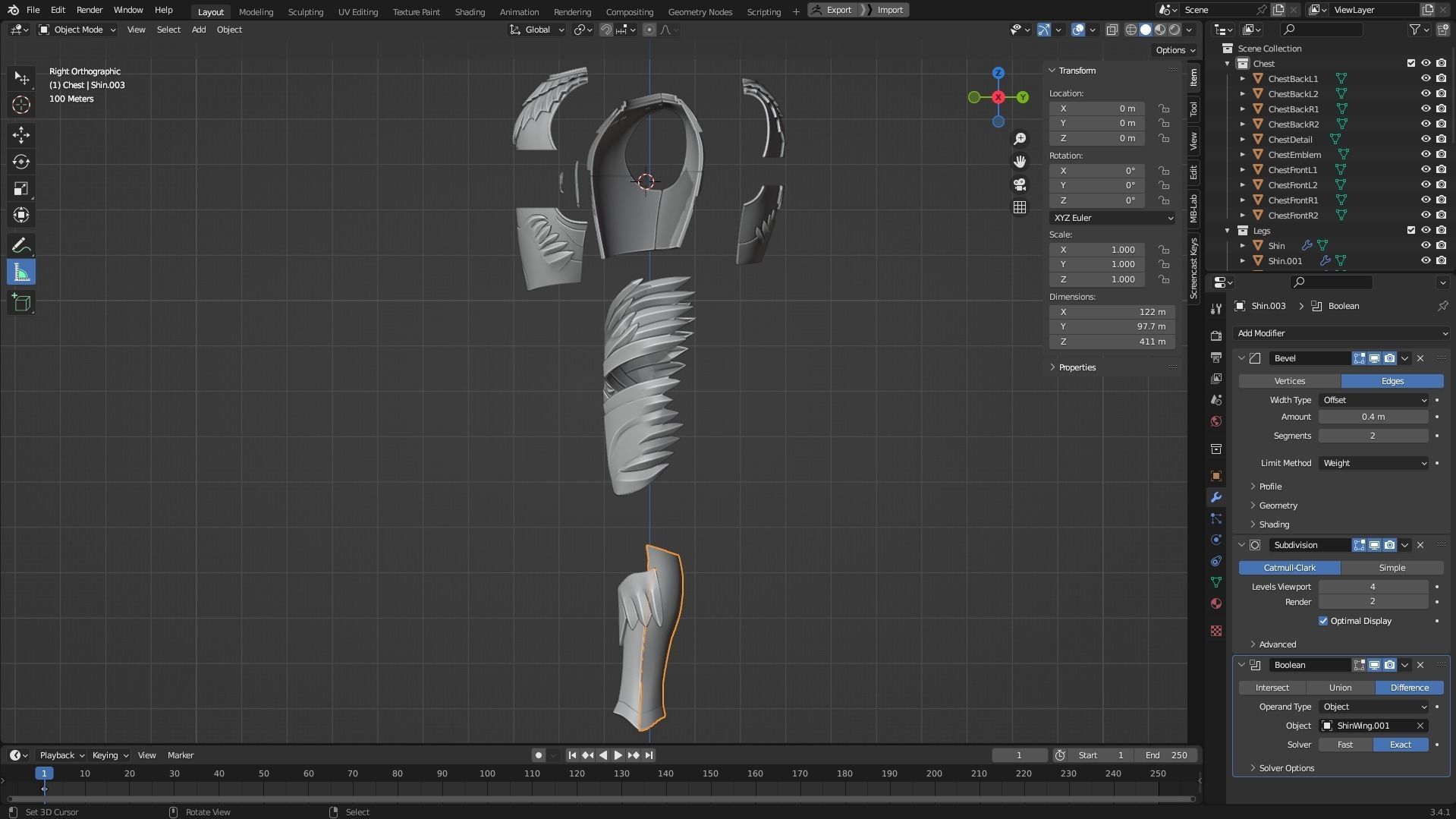 Berserk Griffith Armor for Cosplay 3D model 3D printable | CGTrader