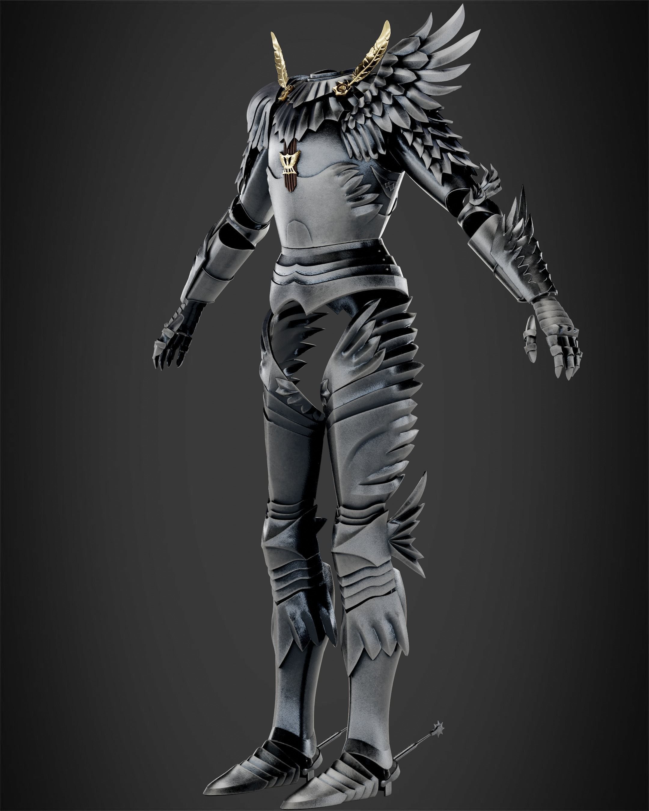 Berserk Griffith Armor for Cosplay 3D model 3D printable | CGTrader