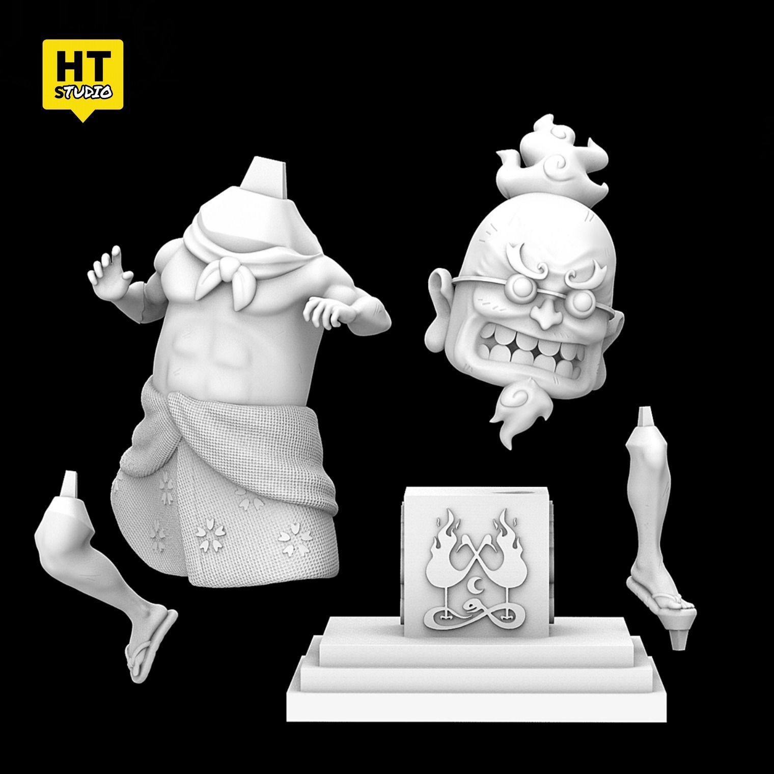 Hyogoro of the Flower One Piece Wano 3D model 3D printable | CGTrader