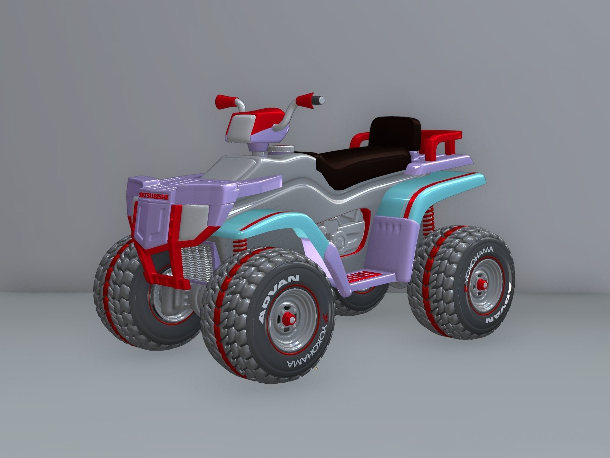 Childrens sports plastic ATV 3D model | CGTrader