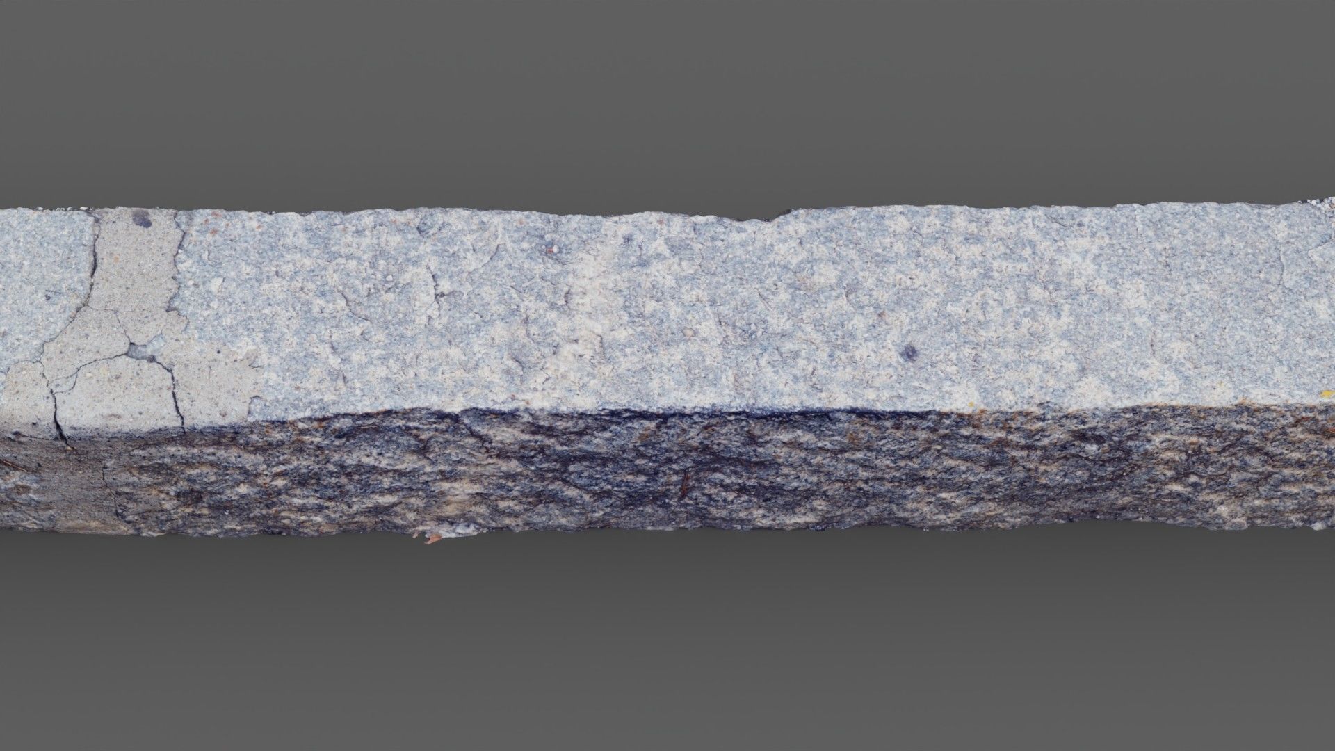 Street granite border raw scan 3D model | CGTrader