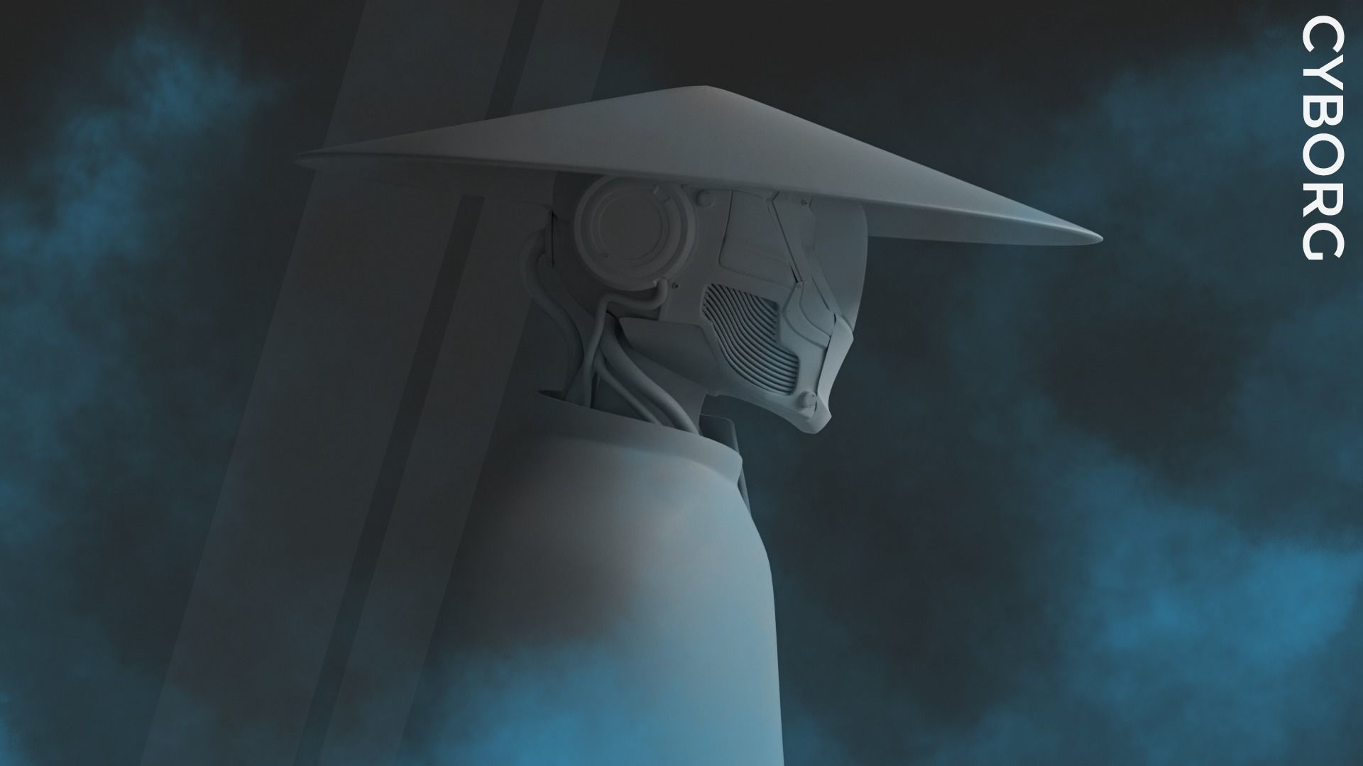 Cyber Samurai Face model free 3D model | CGTrader