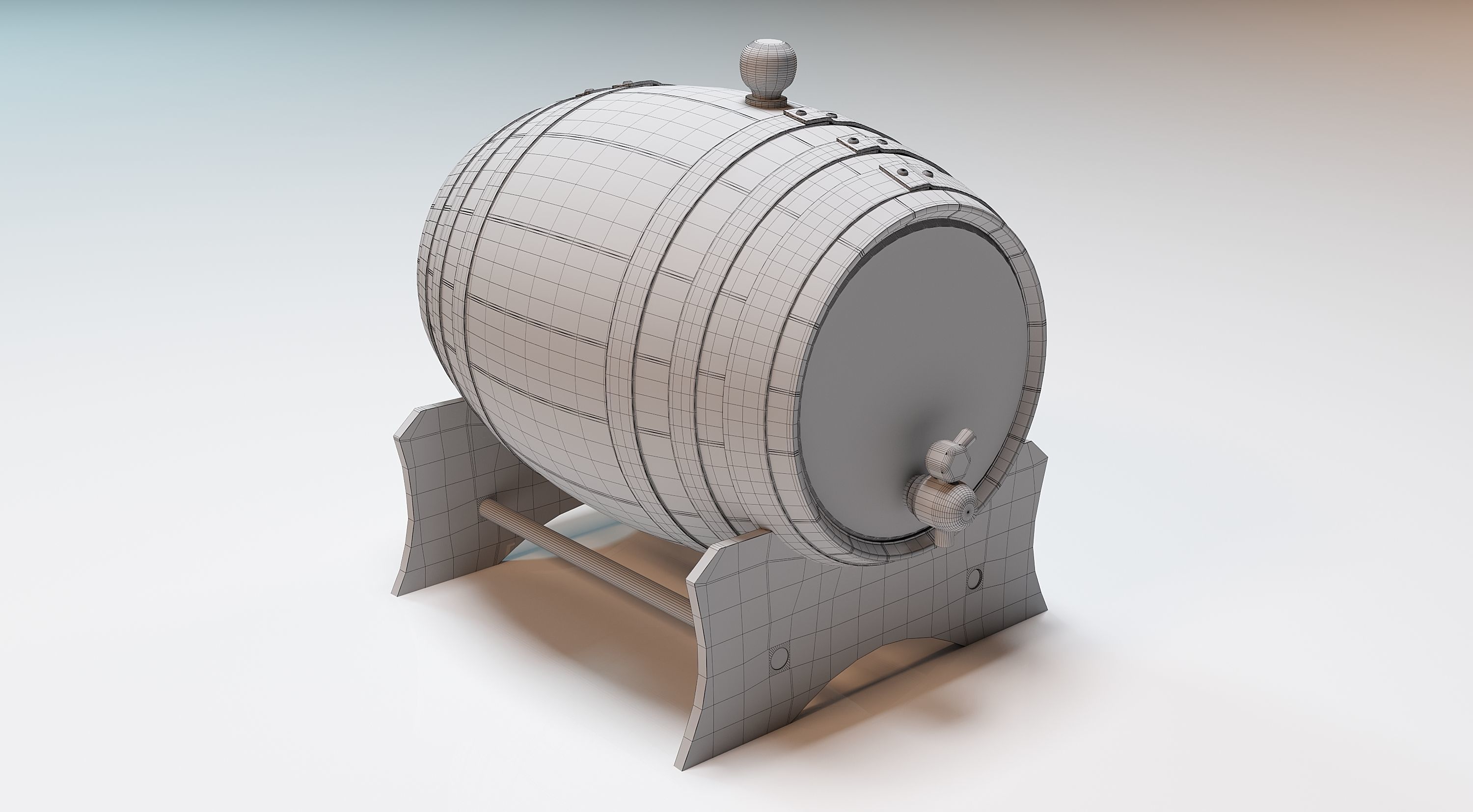 Whiskey barrel 3D model | CGTrader
