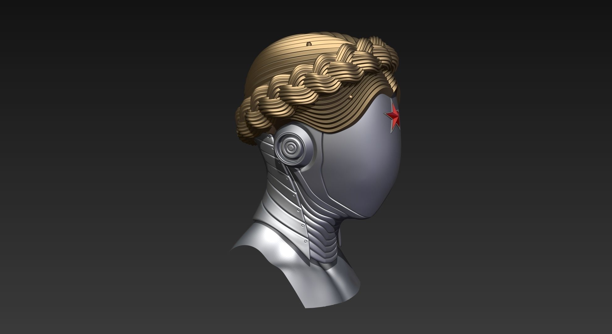 Atomic Heart Robotic Twins Mask 3D model 3D printable | CGTrader