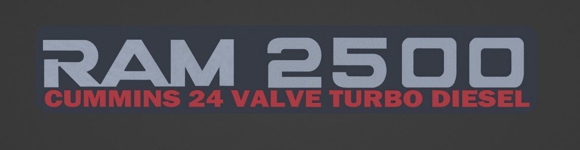 Dodge Ram 2500 Badge 3D model | CGTrader