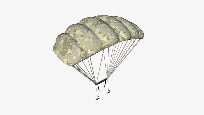 3D model Parachute A08 Desert Camouflage - Character Accessories Design ...