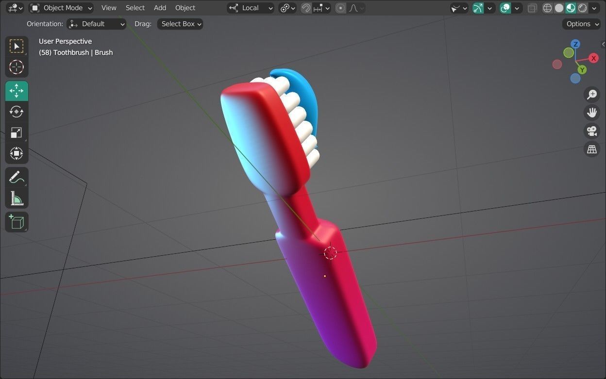 3D model Toothbrush Emoji new Animated VR / AR / low-poly | CGTrader