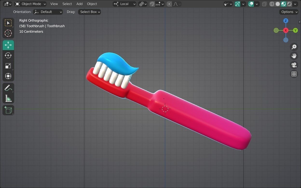 3D model Toothbrush Emoji new Animated VR / AR / low-poly | CGTrader