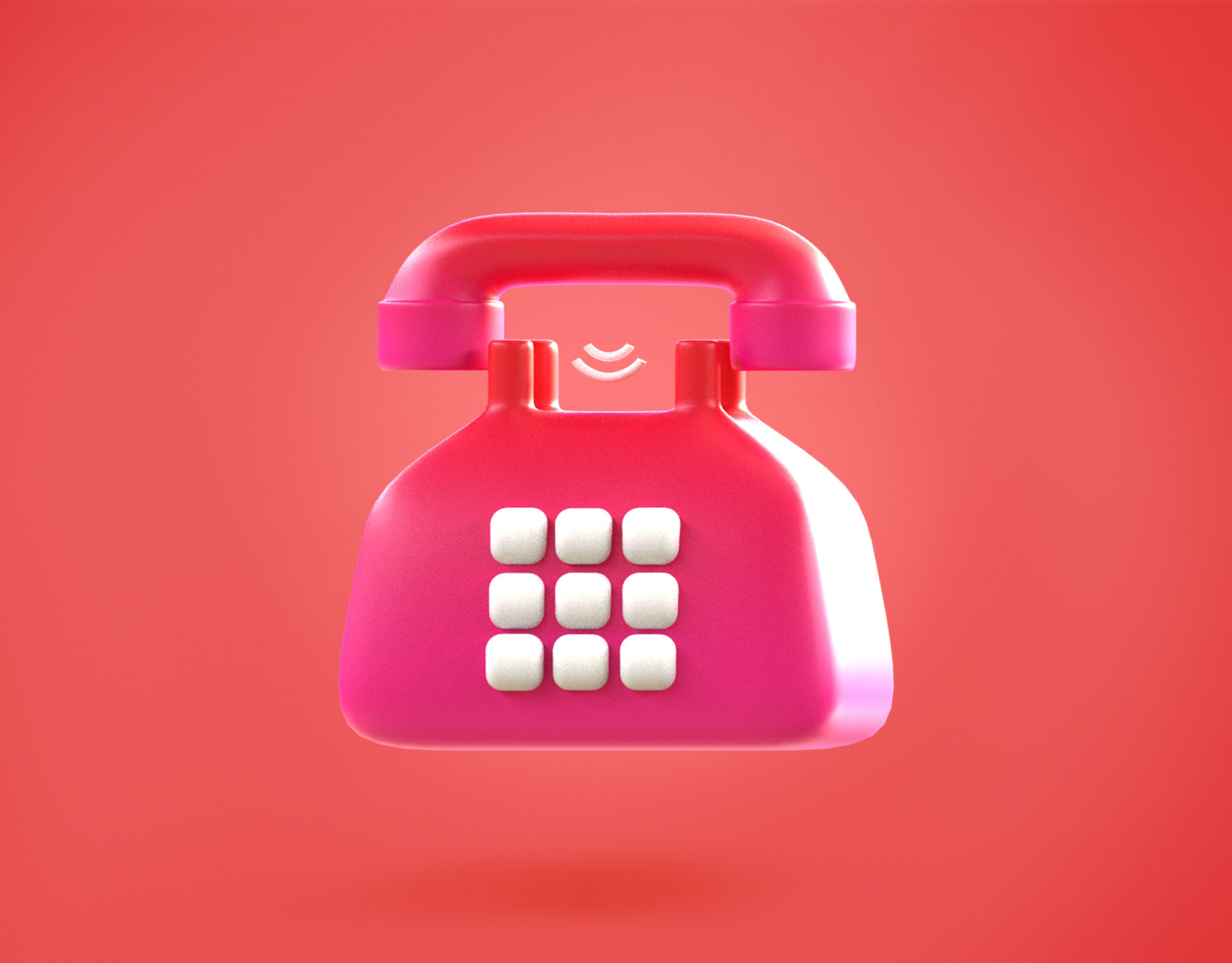 3D model Telephone Emoji new Animated VR / AR / low-poly | CGTrader