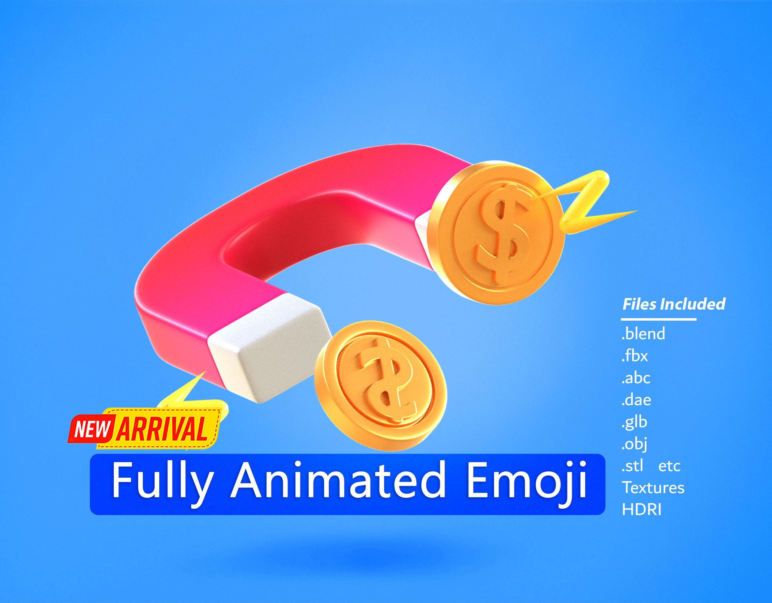 3D model Magnet Emoji new Animated VR / AR / low-poly | CGTrader