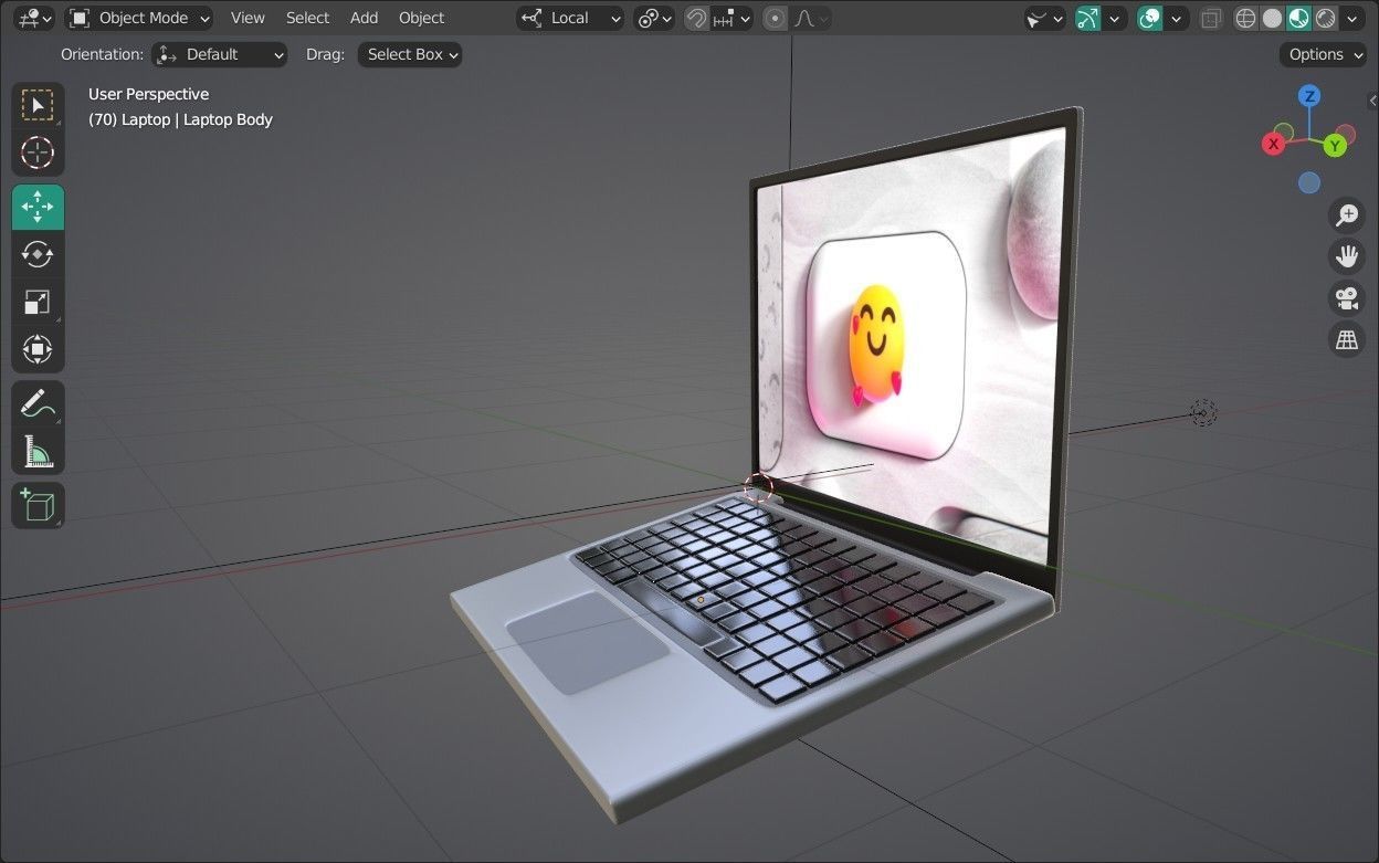 Laptop Emoji new Animated 3D model rigged | CGTrader