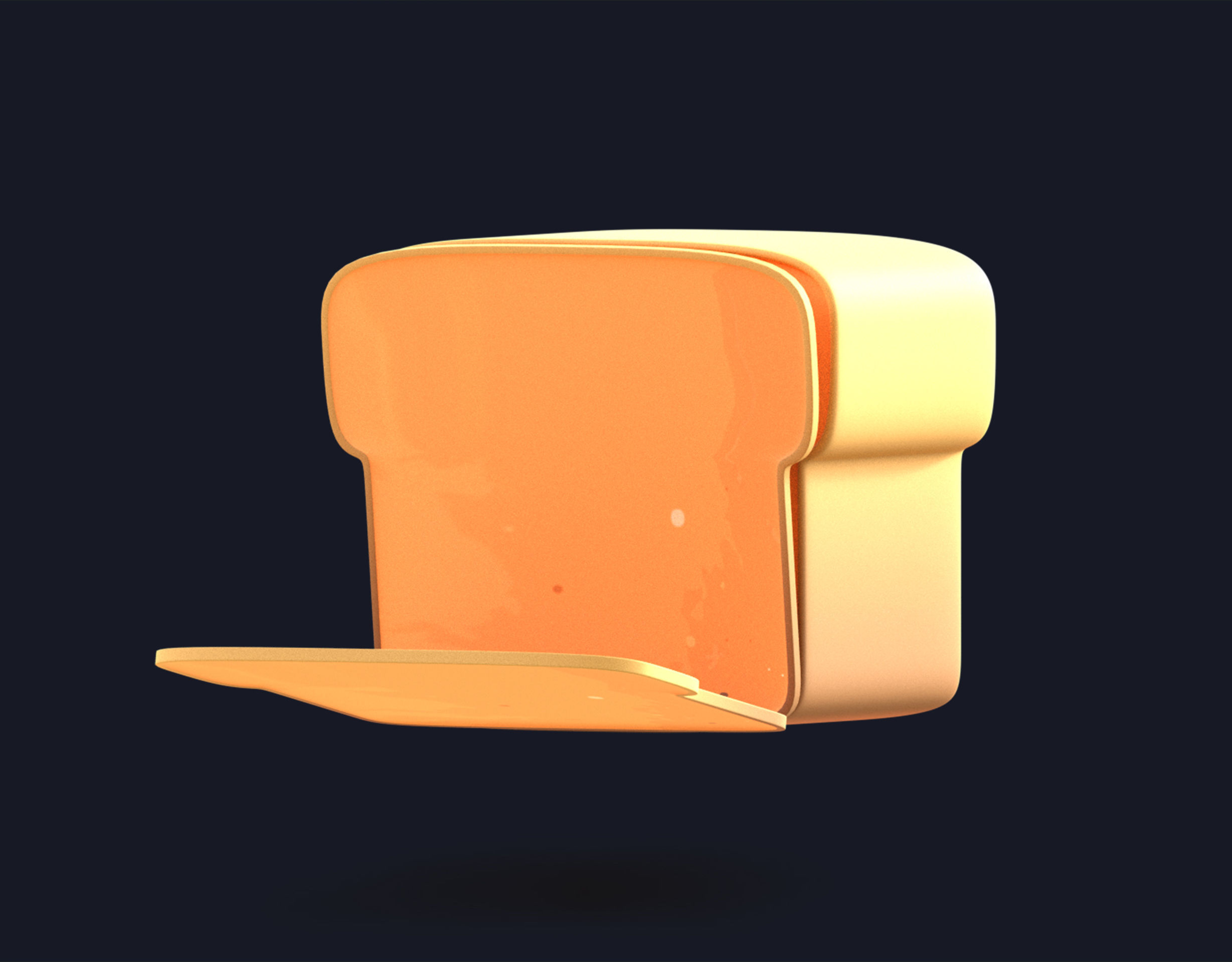 3D model Bread Emoji new Animated VR / AR / low-poly | CGTrader