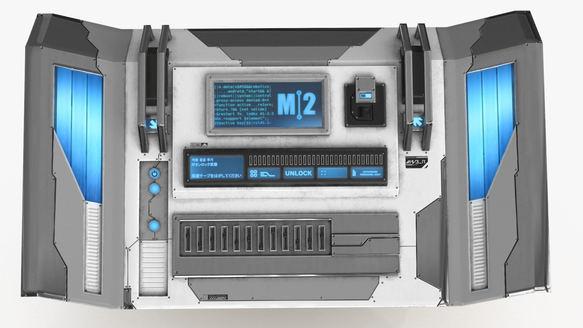 3D model Sci Fi Control Panel Table L VR / AR / low-poly | CGTrader