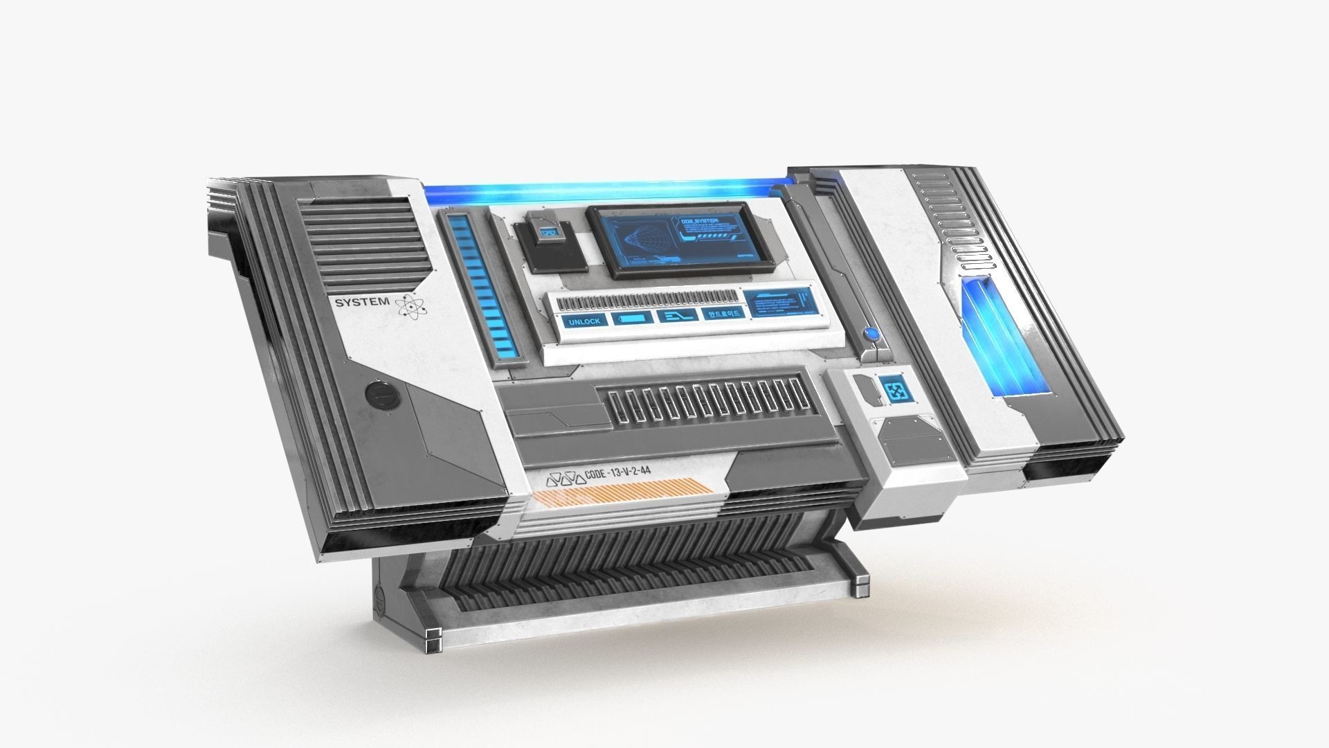 3D model Sci Fi Control Panel Table R VR / AR / low-poly | CGTrader