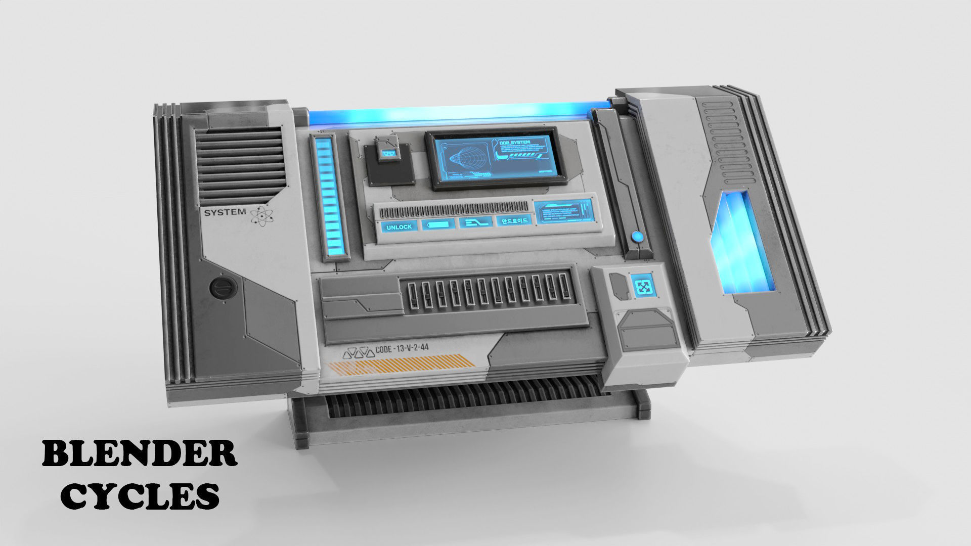 3D model Sci Fi Control Panel Table R VR / AR / low-poly | CGTrader
