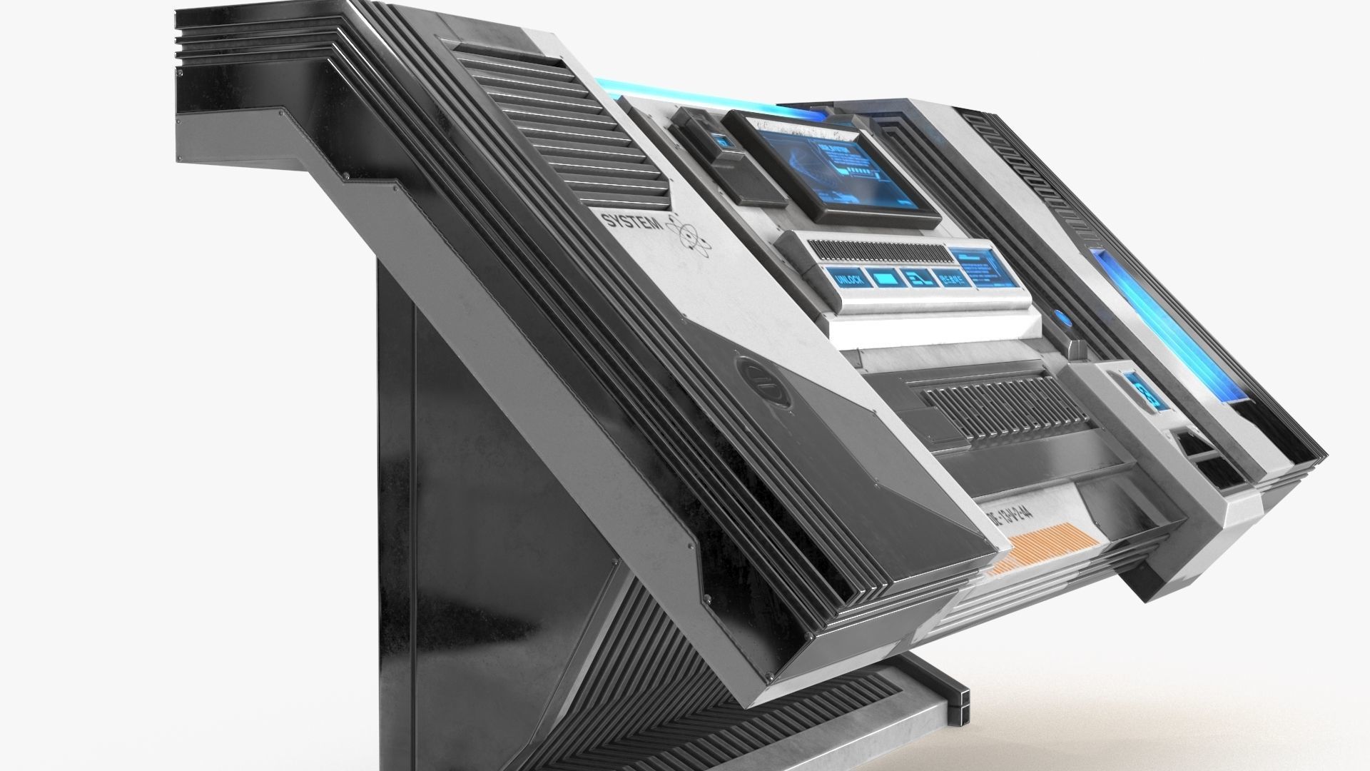 3D model Sci Fi Control Panel Table R VR / AR / low-poly | CGTrader