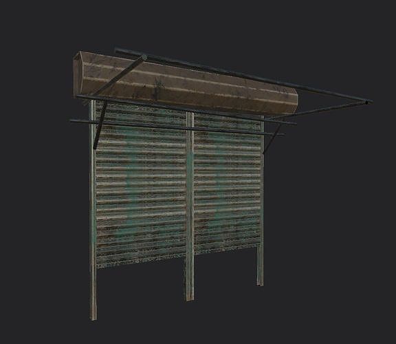 3D model Shops And Shutter VR / AR / low-poly | CGTrader