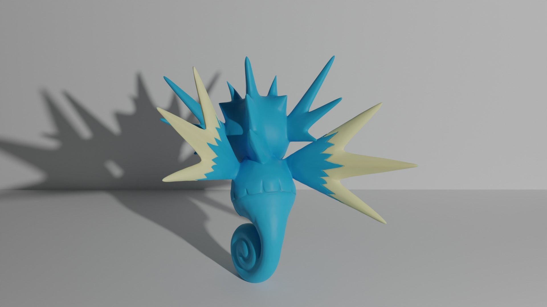 Horsea Seadra and Kingdra 3D print model 3D model 3D printable | CGTrader