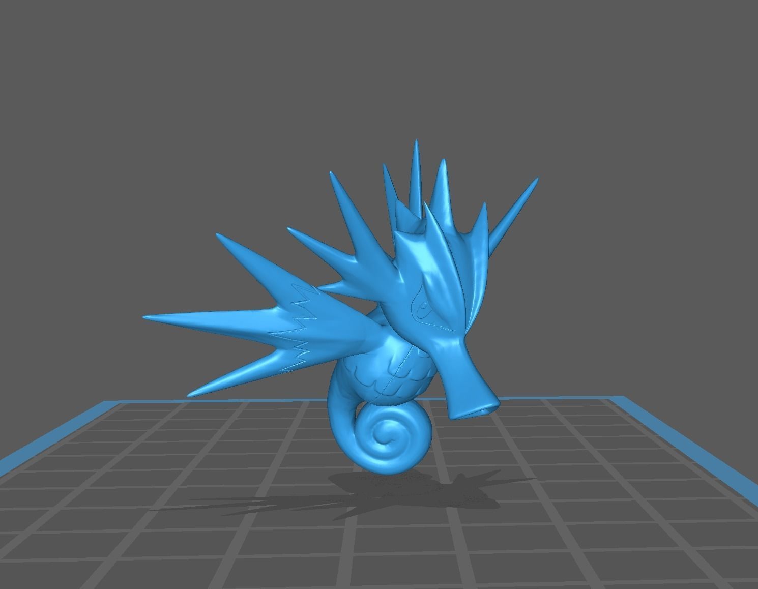 Horsea Seadra and Kingdra 3D print model 3D model 3D printable | CGTrader