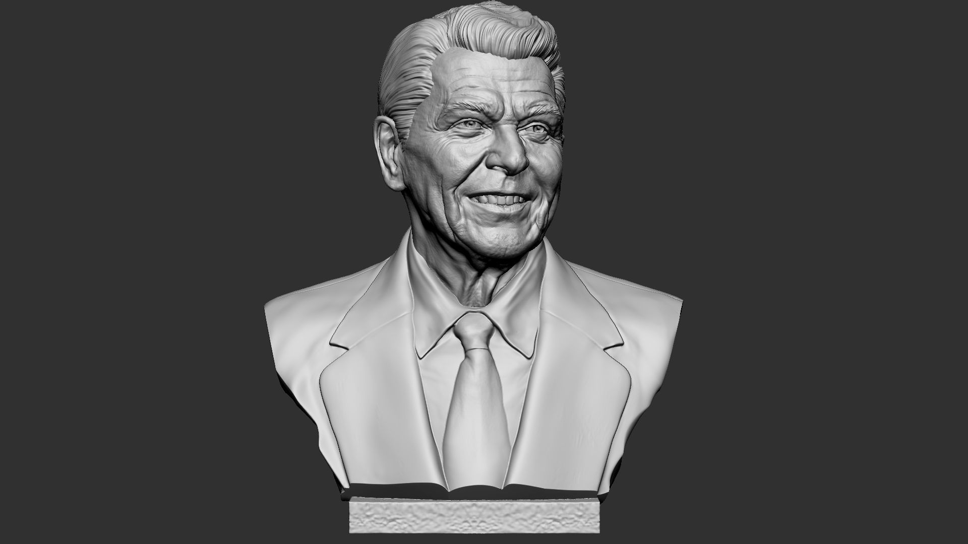 Ronald Reagan 3D model 3D printable | CGTrader