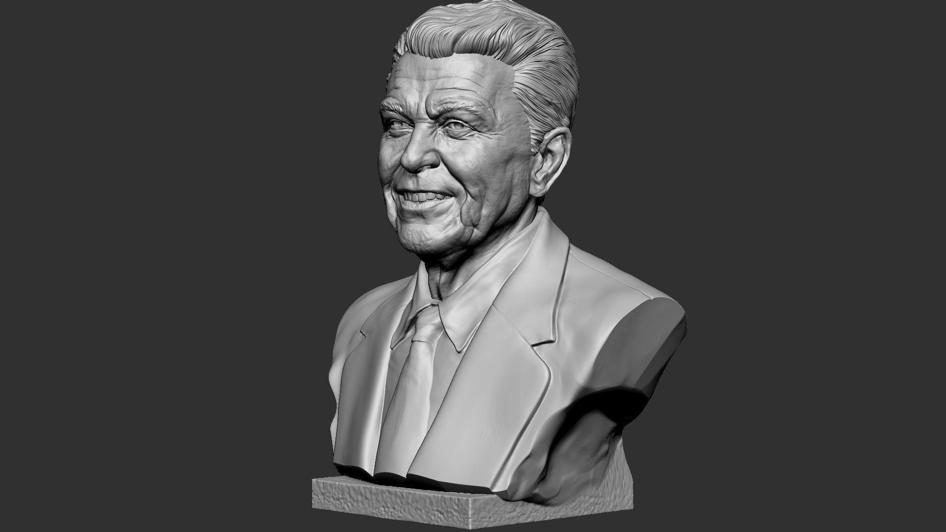 Ronald Reagan 3D model 3D printable | CGTrader