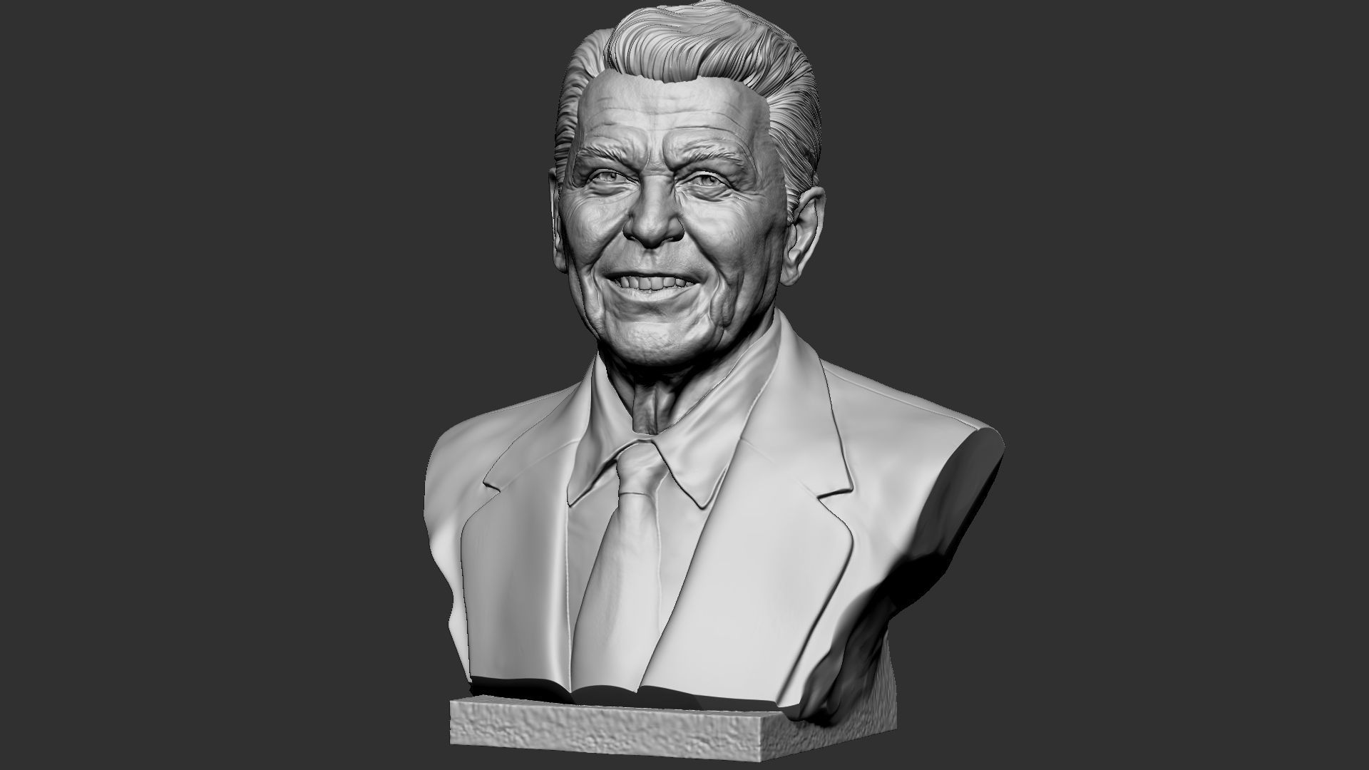 Ronald Reagan 3D model 3D printable | CGTrader