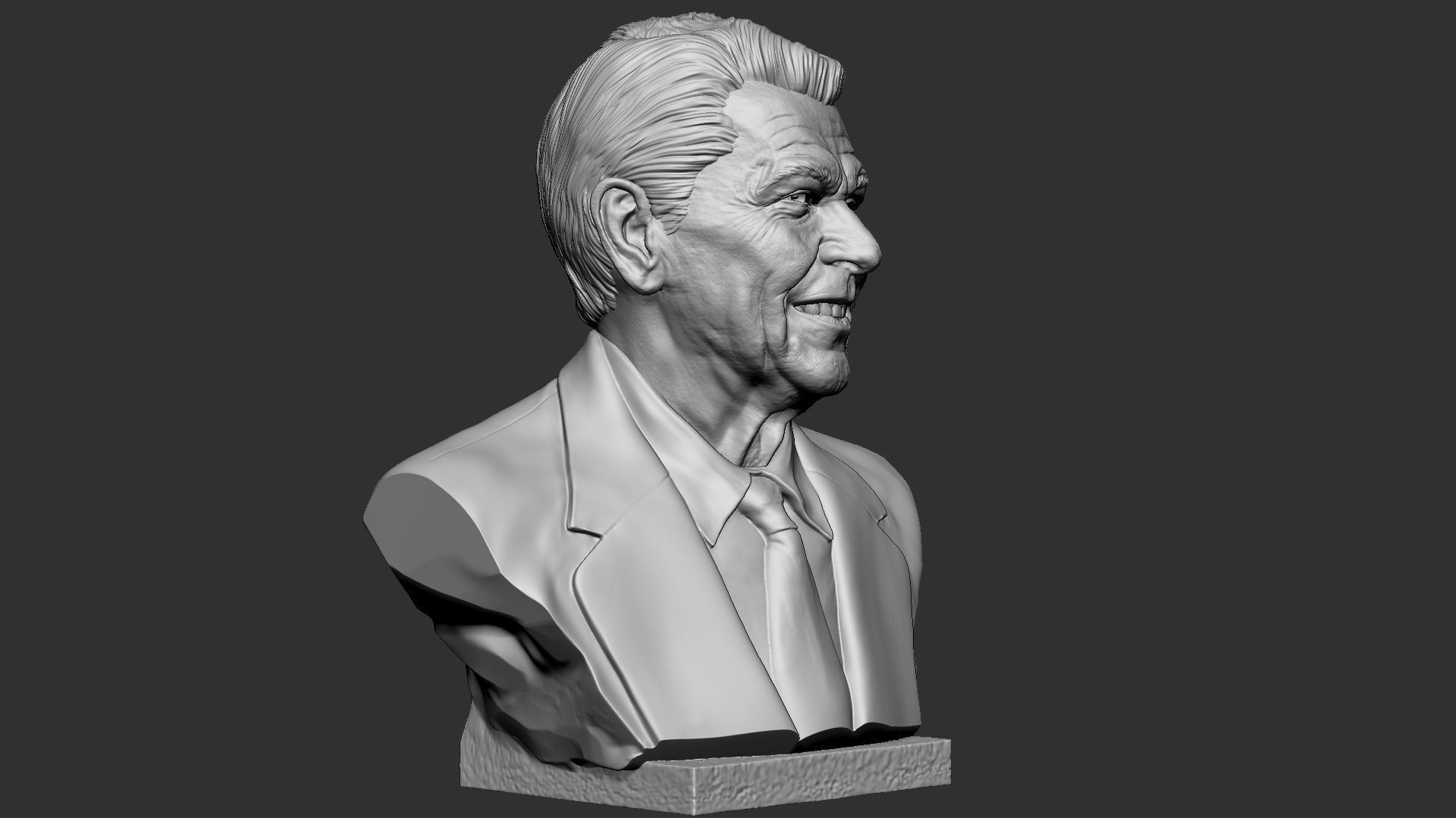 Ronald Reagan 3D model 3D printable | CGTrader