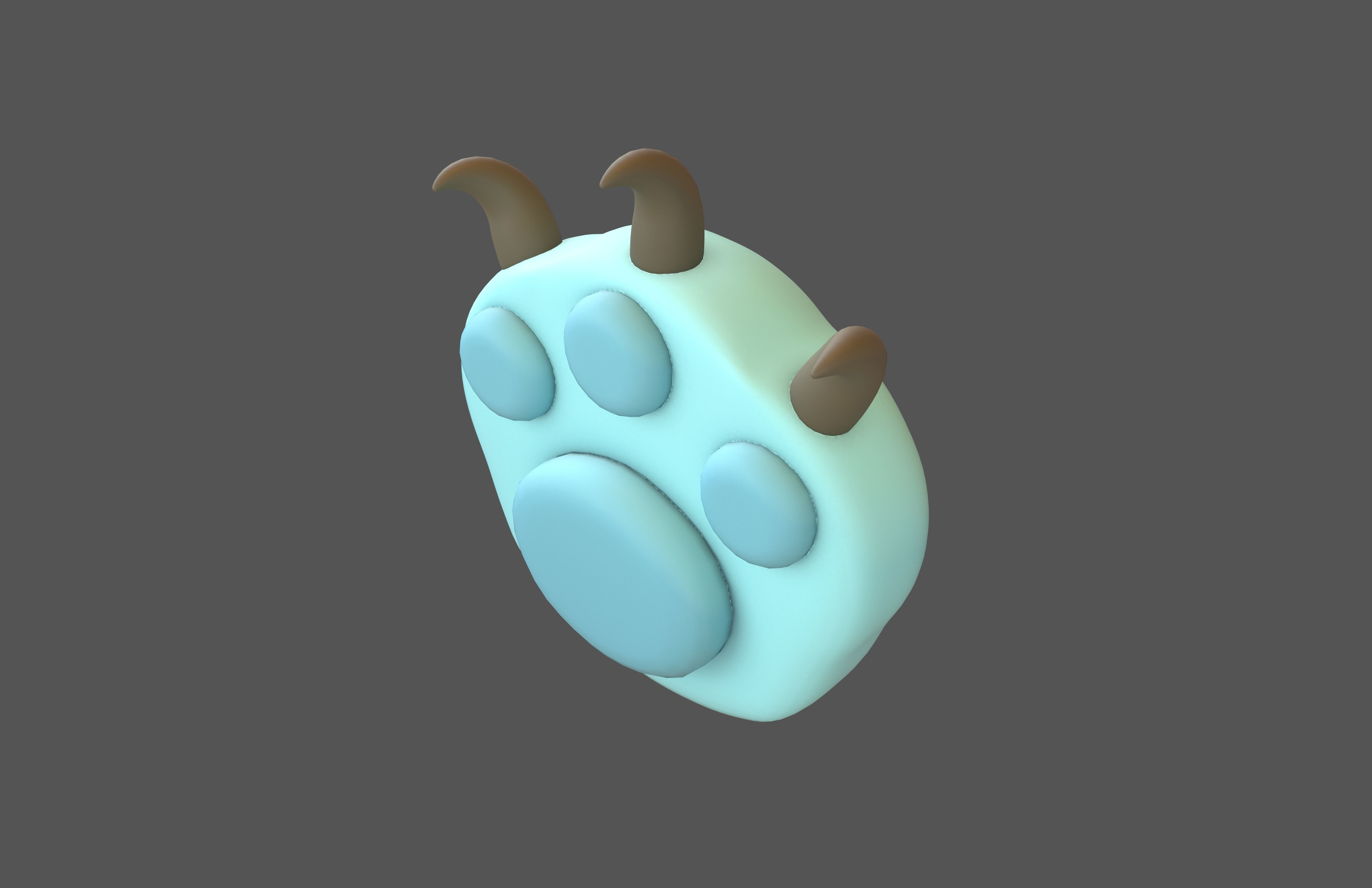 3D model Cat Paw v2 002 VR / AR / low-poly | CGTrader