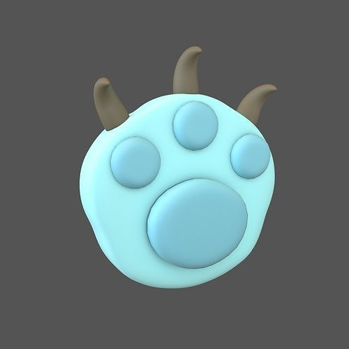3D model Cat Paw v2 002 VR / AR / low-poly | CGTrader