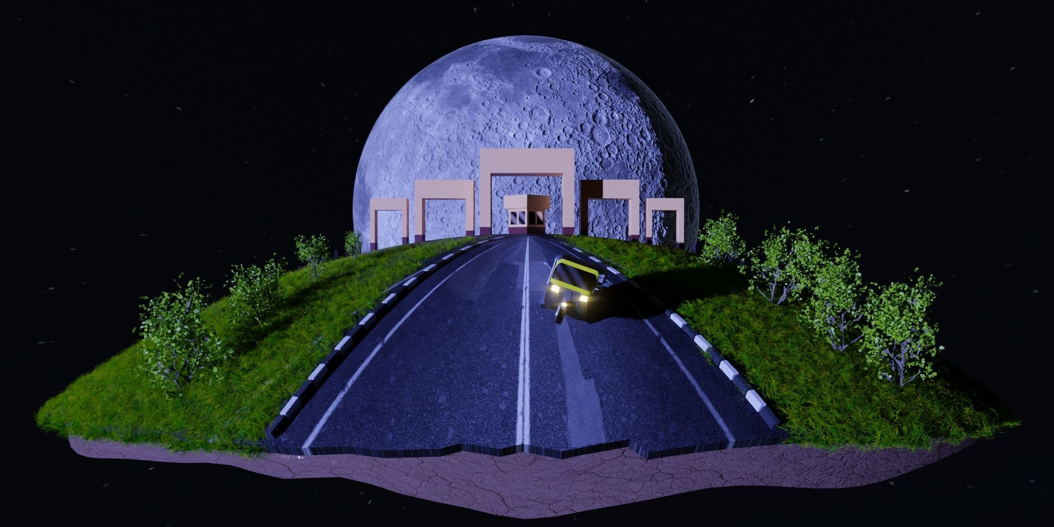 A Piece of the Earth Scene 3D model | CGTrader